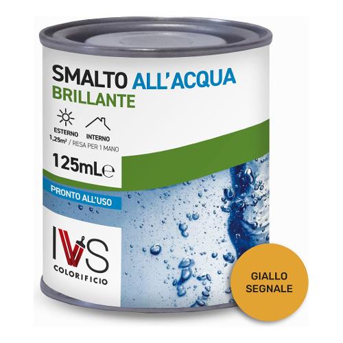 Smalto acqua brillante inodore (125ml) Giallo segnale Ral 10 CF2030 ...