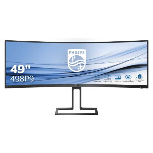 Monitor 49" 2K 1440p BRILLIANCE P Line Superwide Curvo Qhd Black 498P9 ...