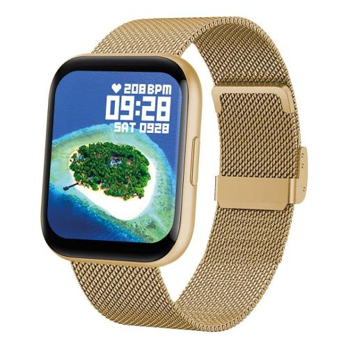 Smartwatch THIN AND LIGHT P25 Gold 44 mm SW033G | MondoTop.com