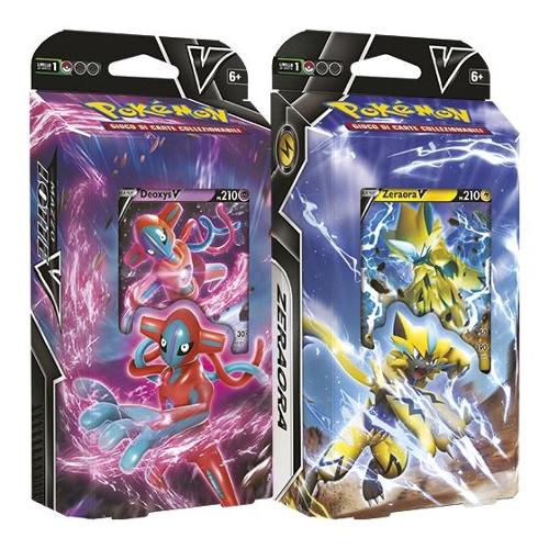 Carte gioco POKEMON Mazzo Lotte V Deoxys Zeroara Assortito ...